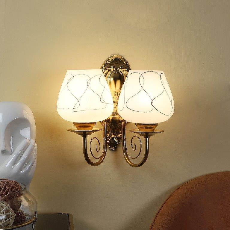 ELIANTE Antique Gold Aluminium Wall Light- 1056-1W - without bulb