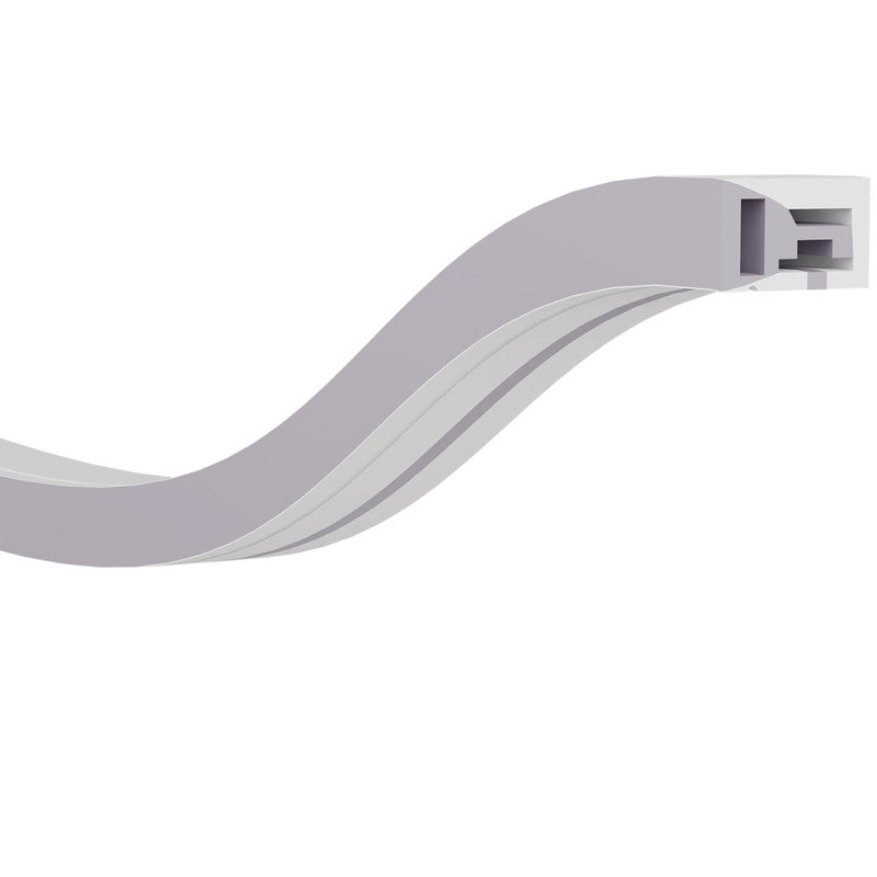 JS-JAS Top View Side View Side Bend Flexible Silicon Linear Profile Fo