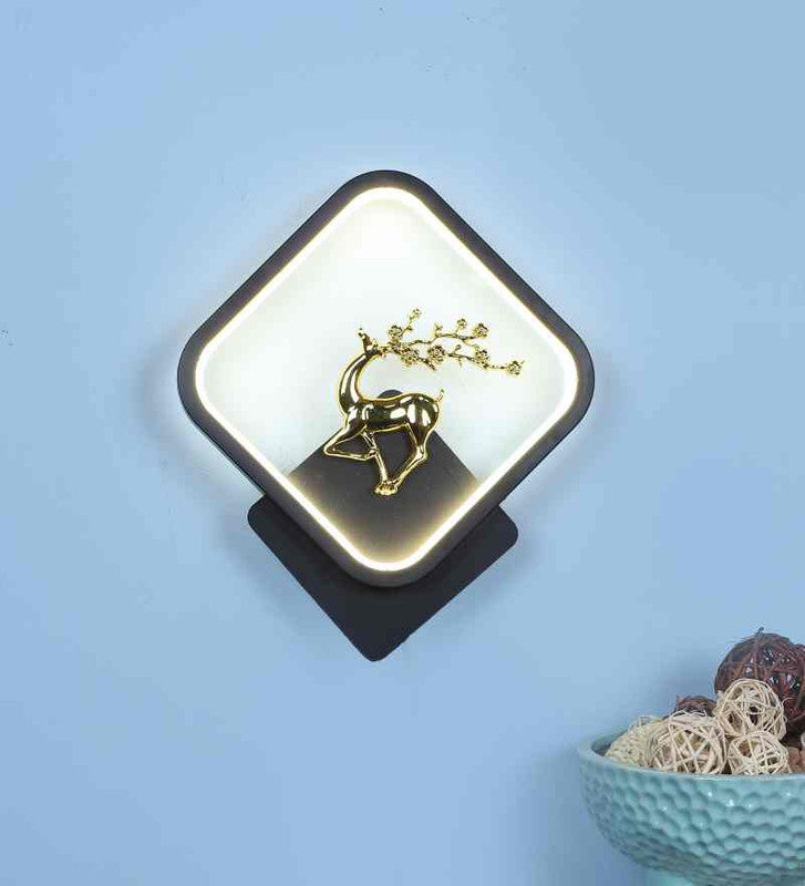 Luxora Black Iron Wall Light | Inbuilt LED | | Eliante by Jainsons Lig