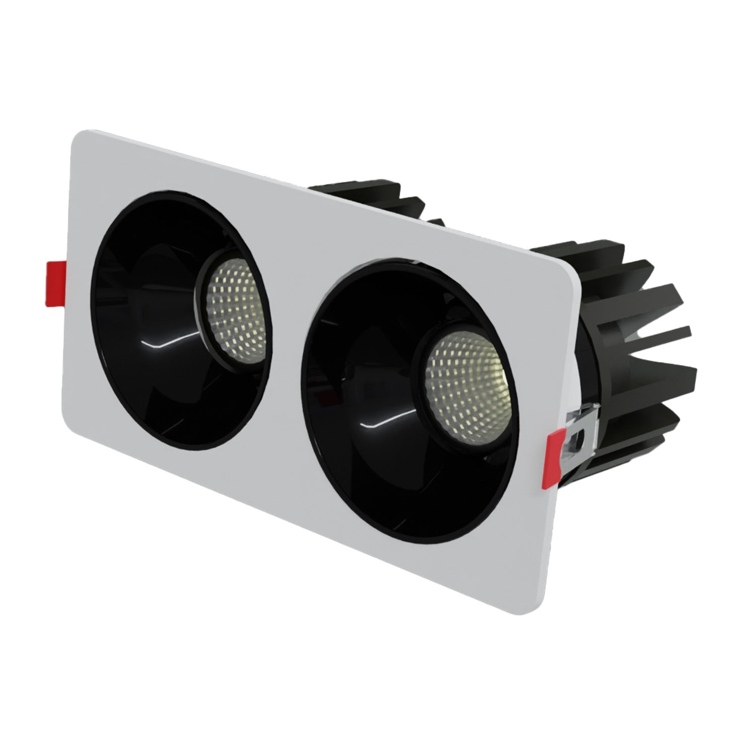 JS-TRL Dusky Double 12wx2 Rectangle In-Ceiling Tilt Colored Reflector