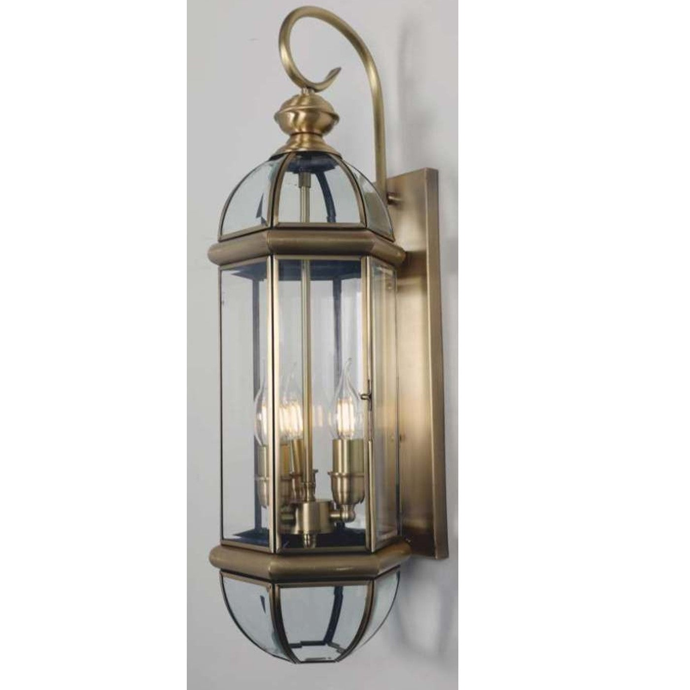 B6007-3 Brass Wall Light
