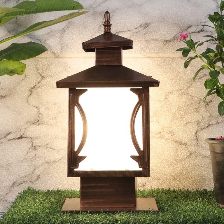 ELIANTE Copper Iron Gate Light - B22 holder - BAJRANGI-TWO-COPPER-GL-