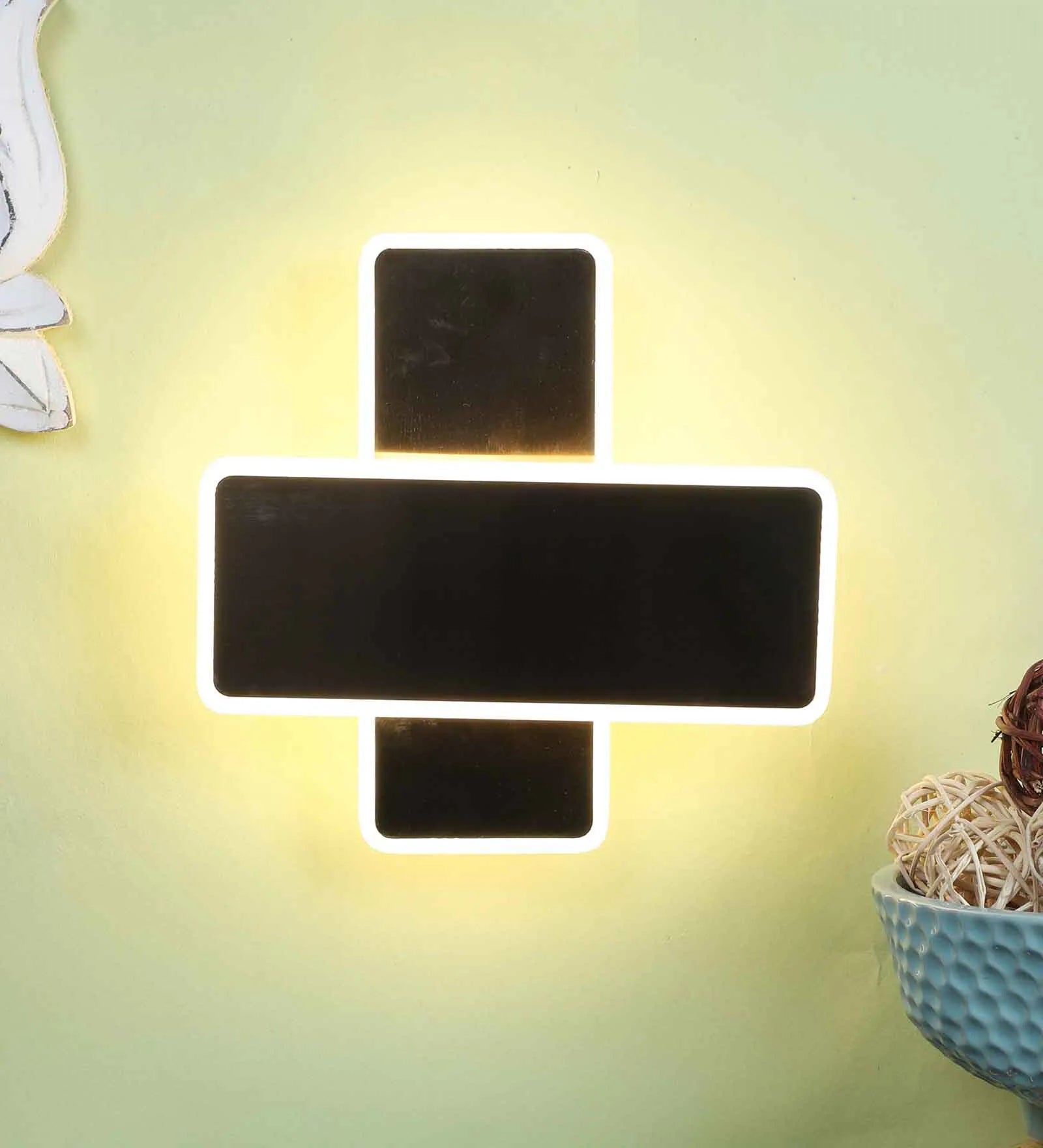 Calyx Rose Gold Iron Wall Light | Inbuilt LED | | MOBILE-LED | Include