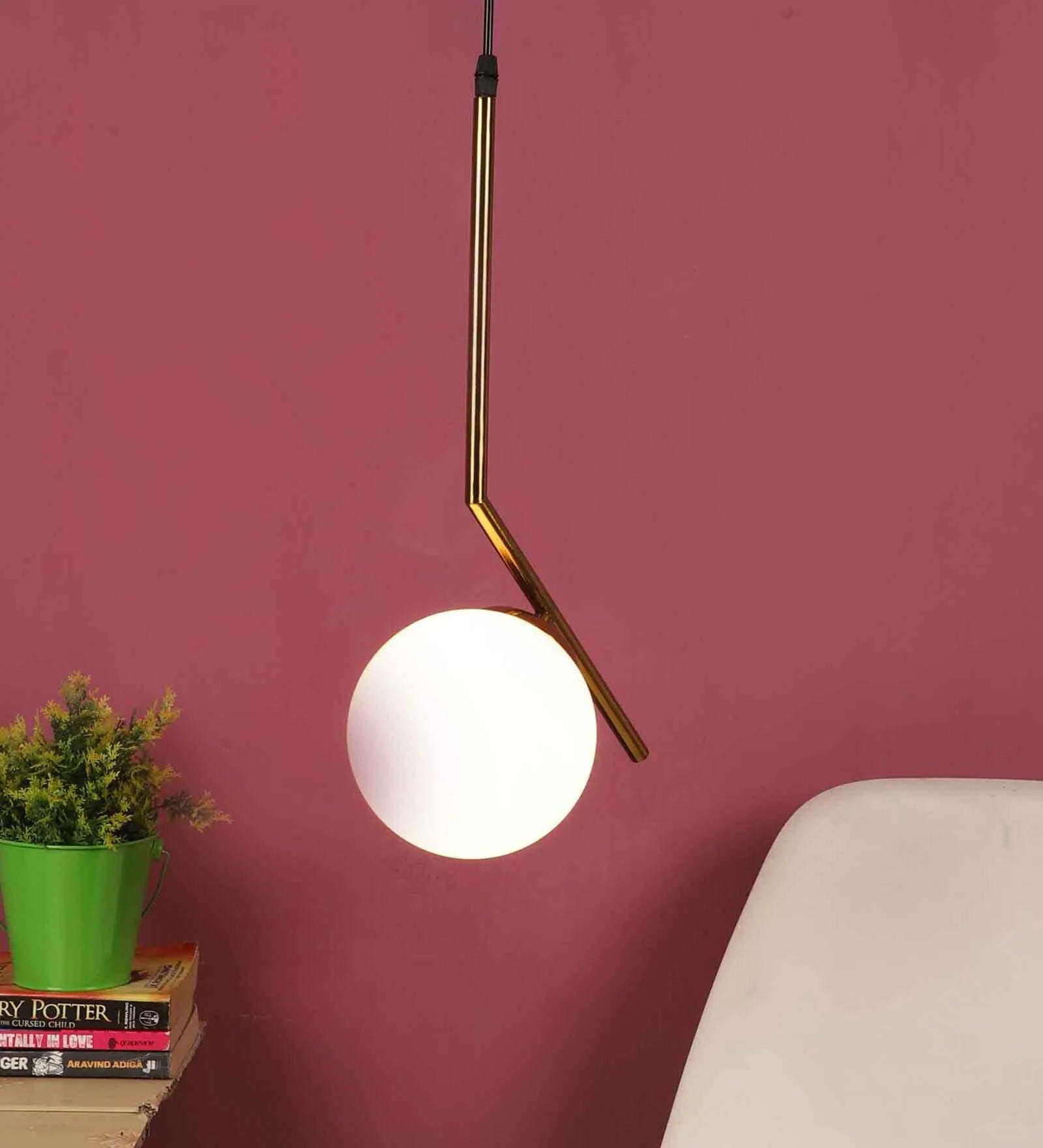 Bennit Gold Iron Hanging Light | Z-509-1LP | Included Bulb | Eliante b