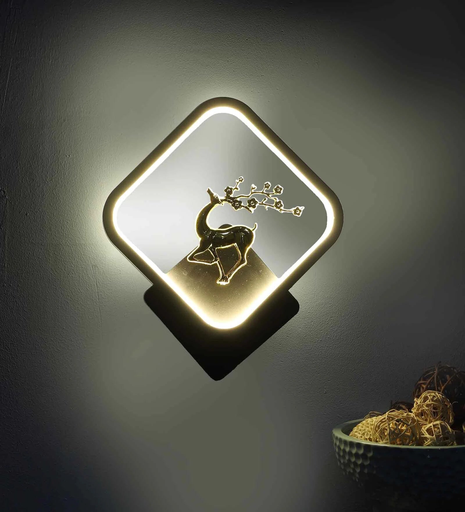 Luxora Black Iron Wall Light | Inbuilt LED | | Eliante by Jainsons Lig