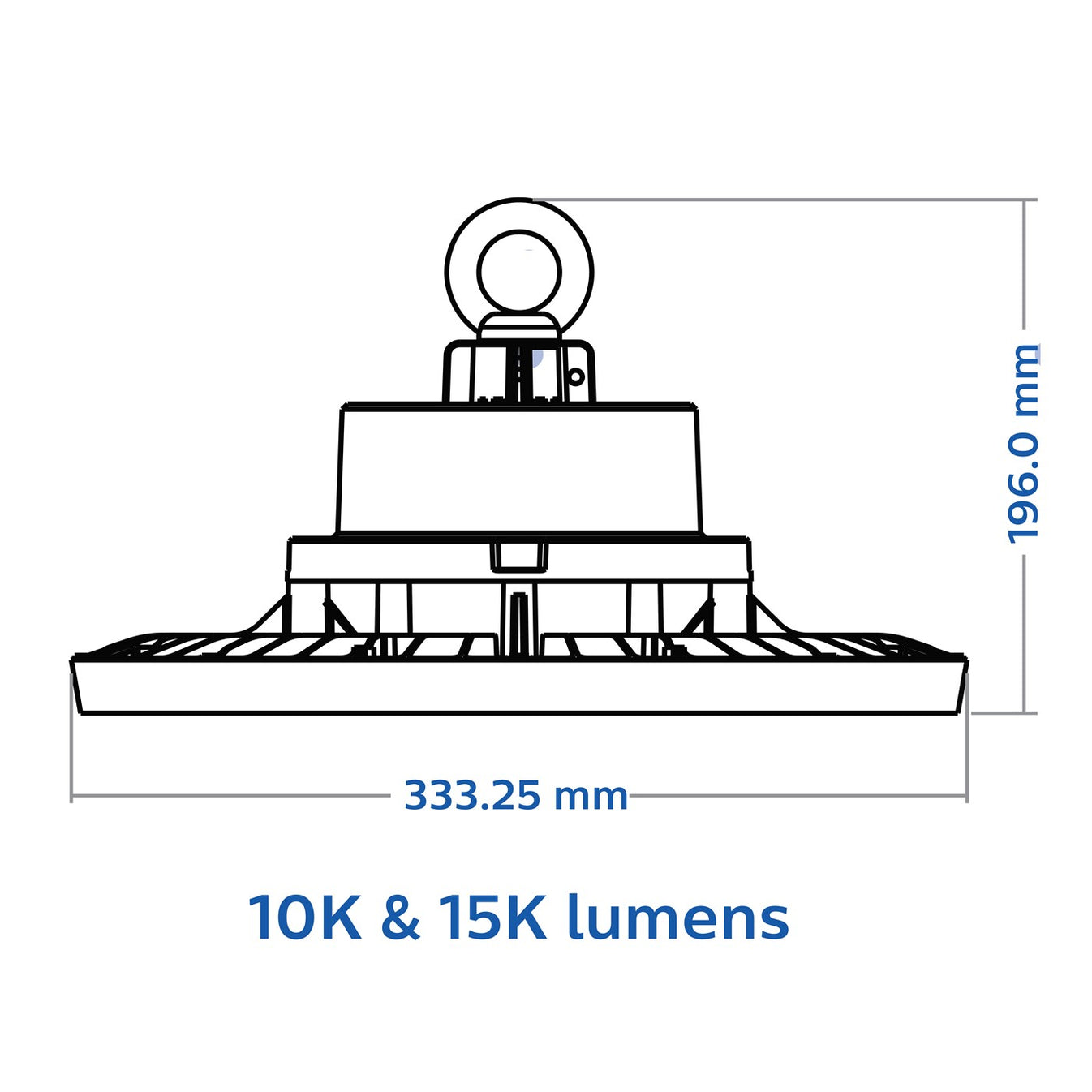 Philips Green Perform Prime 100w Highbay 90˚ BY515P LED150S