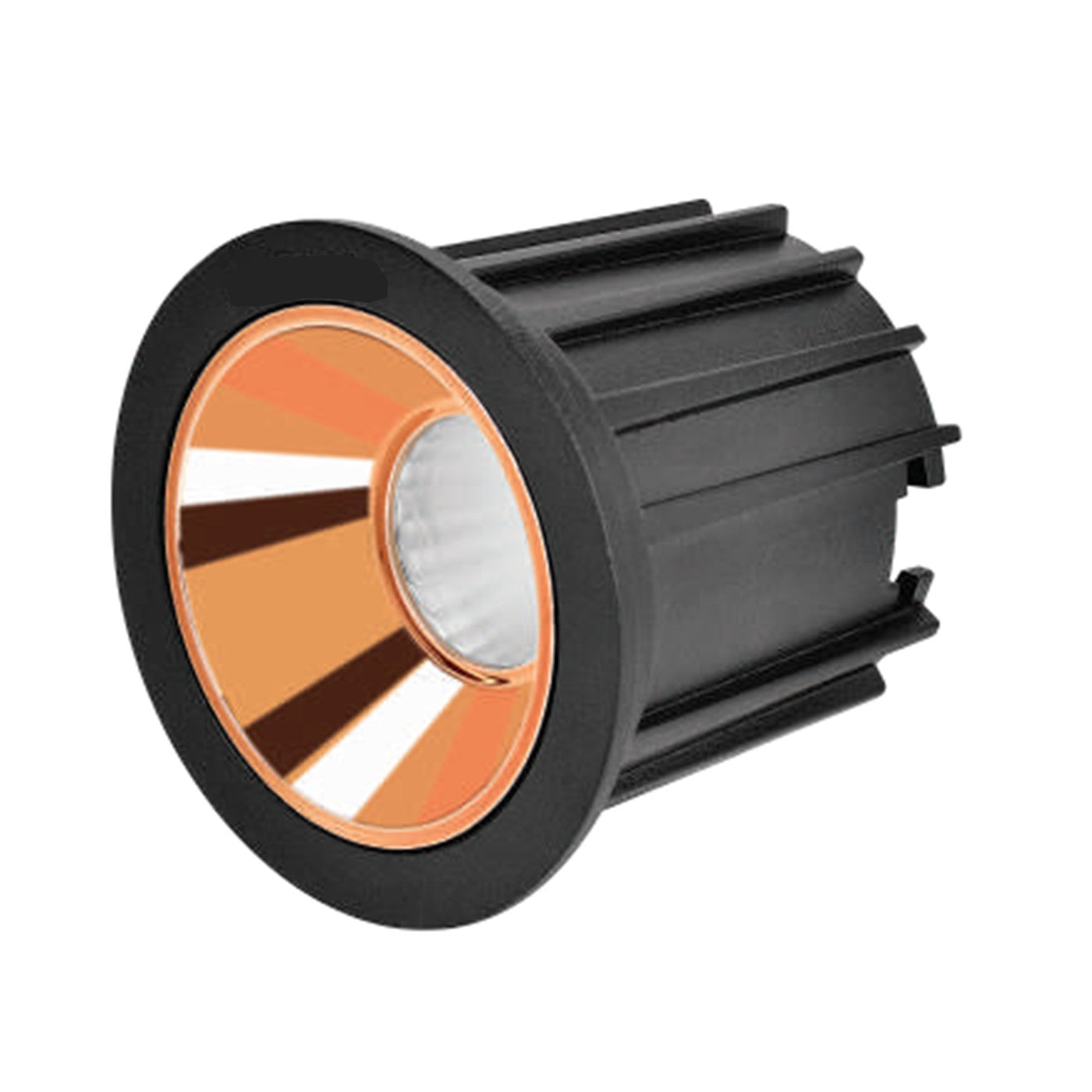 Round Rose Gold Linea 70-RR Deep Recessed Reflector Ring Cob Downlight