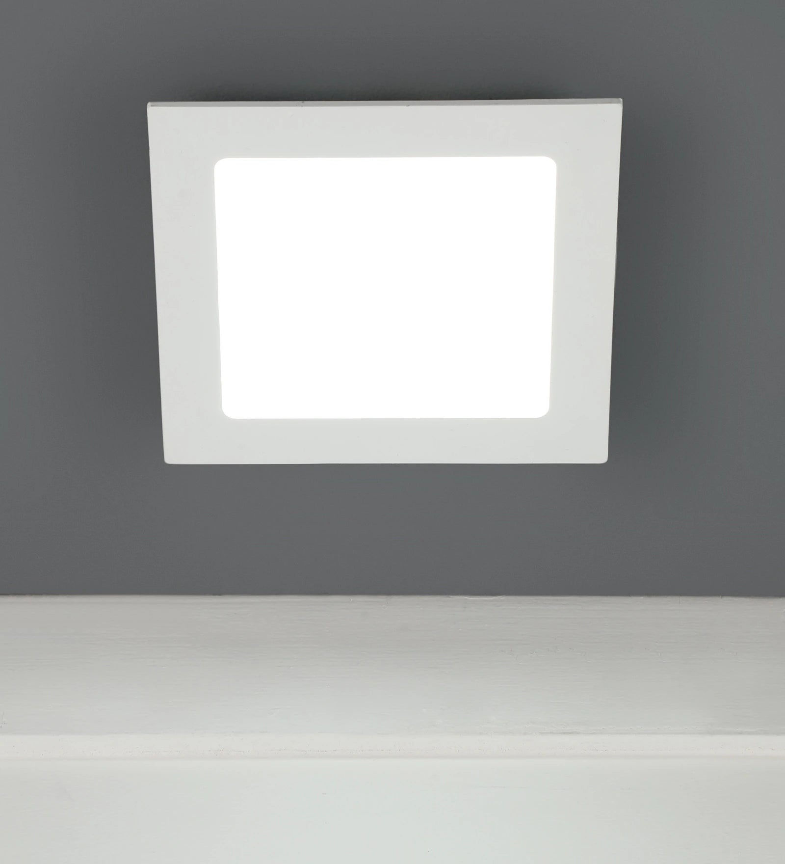 White 12 Watts Led Aluminium Square Panel Down Light | 4018-12W-White